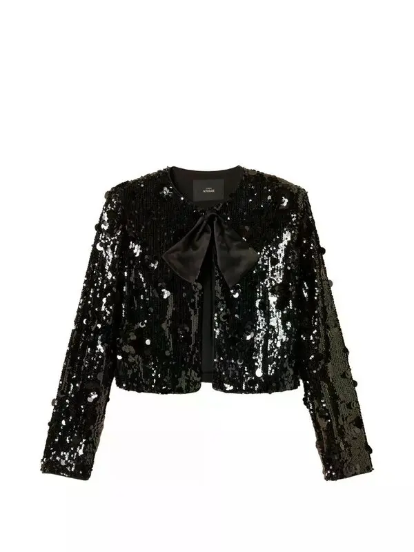 TWINSET Full Sequin Jacket With Flowers