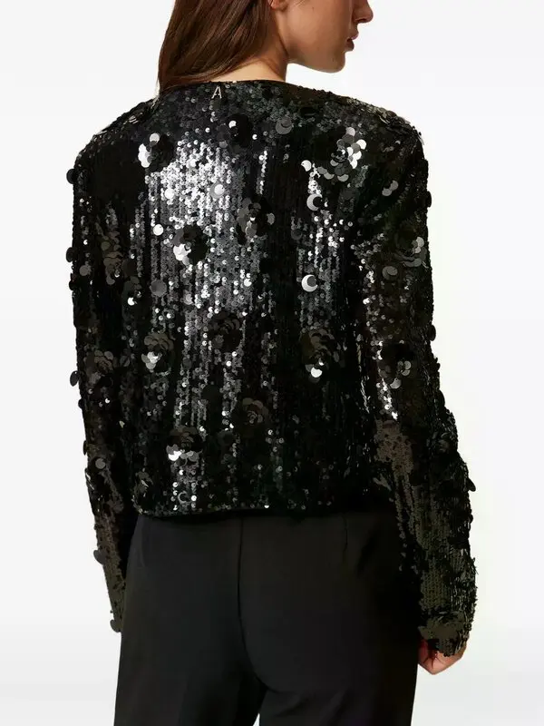 TWINSET Full Sequin Jacket With Flowers