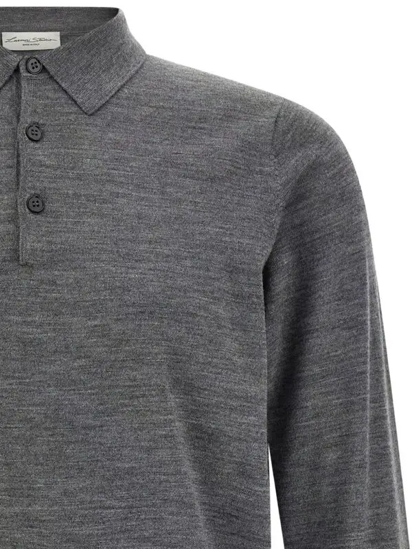 LARMERI STUDIO Merino Wool Polo Shirt