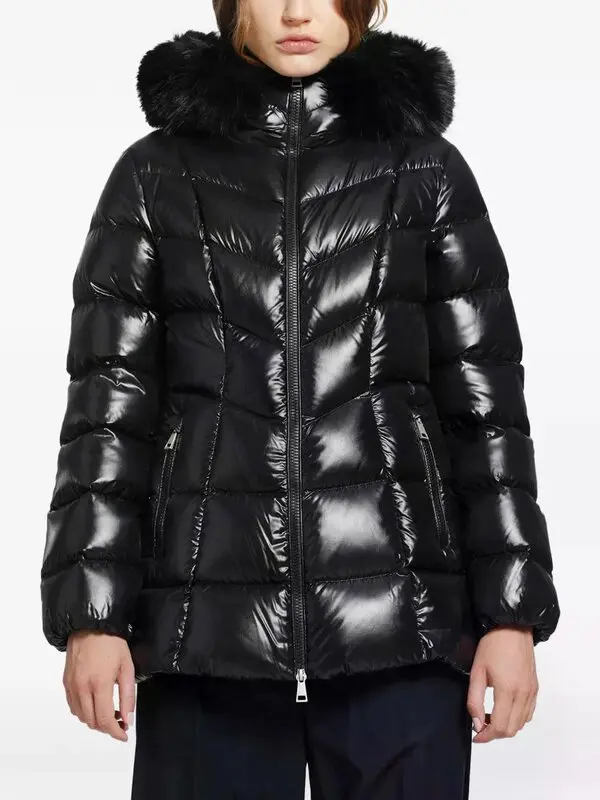 Moncler Fulmar Hooded Short Down Jacket - Black