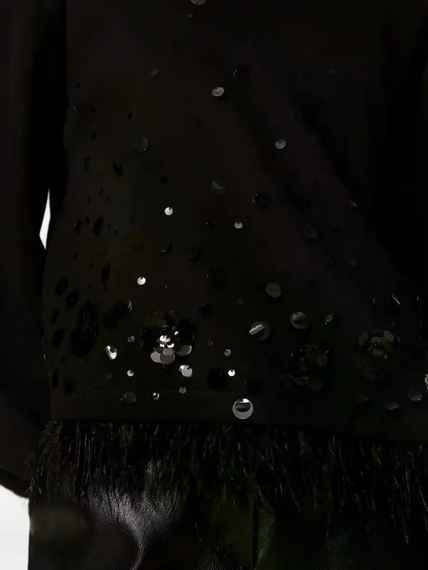 TWINSET Sweatshirt With Embroidery And Feathers