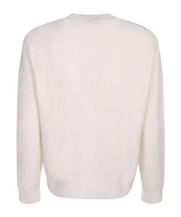 EMPORIO ARMANI Logo Embroidered Crewneck Jumper