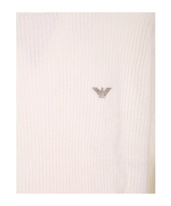 EMPORIO ARMANI Logo Embroidered Crewneck Jumper