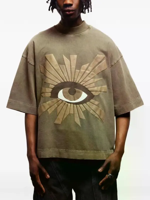 HOUSE OF ERRORS All-seeing Cotton T-shirt - Green