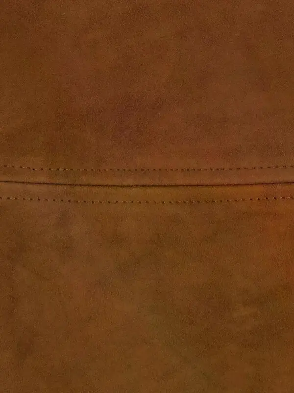 Max Mara Mxsaccordo Suede-panelled Scoop-neck Top - Brown