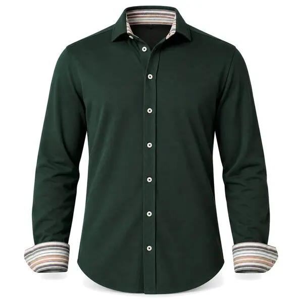 KOY CLOTHING Forest Piqué Shirt
