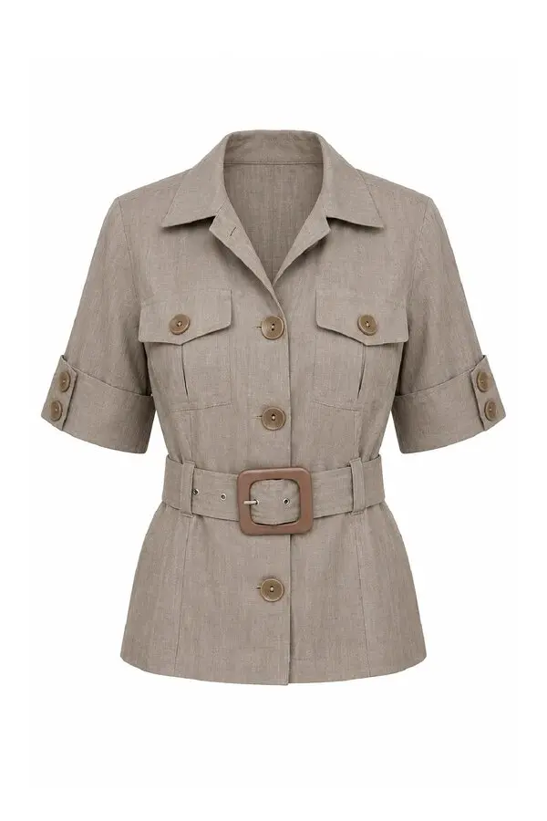 CONQUISTA Belted Utility Jacket