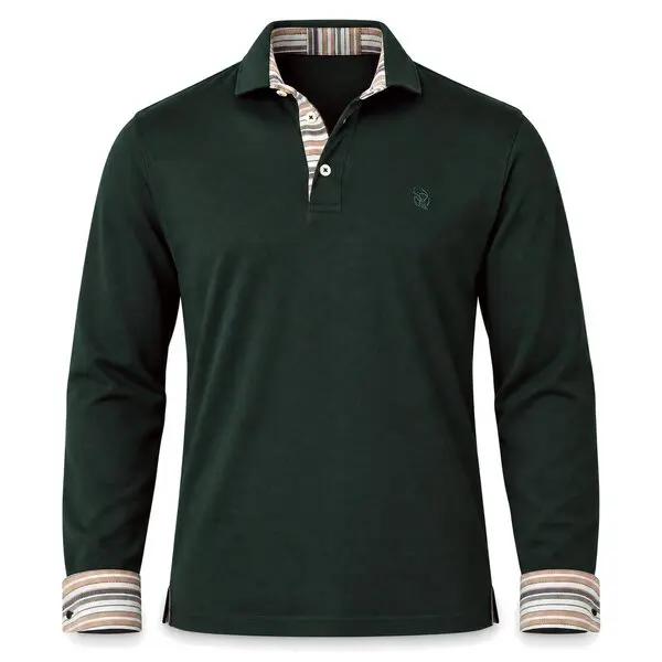 KOY CLOTHING Forest Long Sleeved Polo