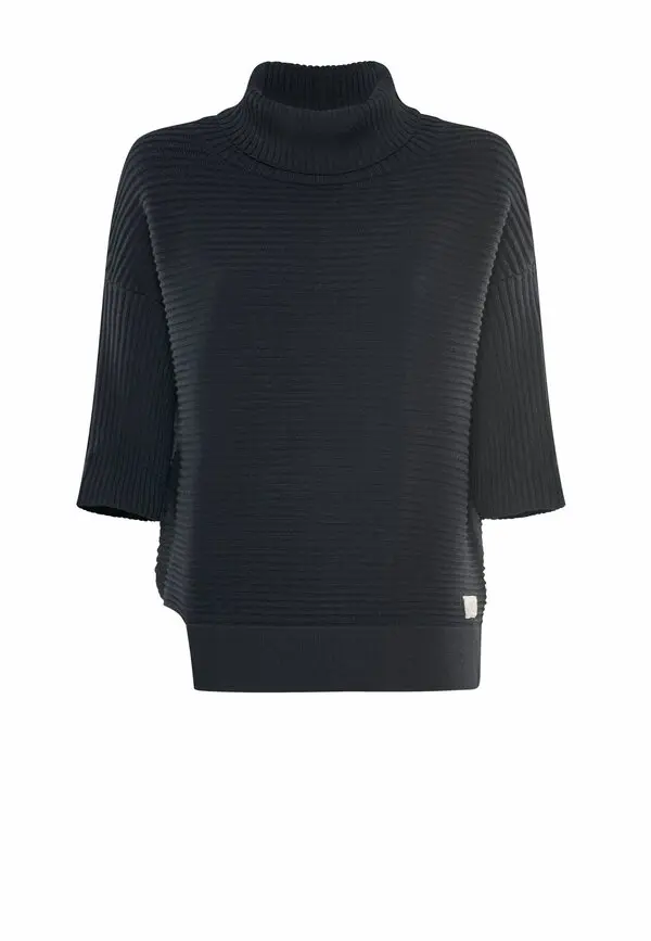 YOU LOOK PERFECT Pullover Bailey, Merino Asymmetric Turtleneck Pullover