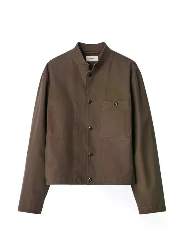 LEMAIRE Stand-collar Jacket In Heavy Cotton Twill