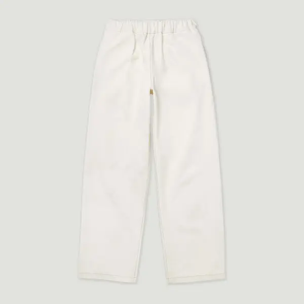 HEIDI STUTT Straight-leg Cotton-canvas Trousers