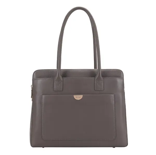 Paul Costelloe Lorca Leather Tote Bag - Grey