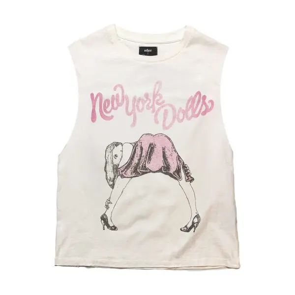 OTHER UK New York Dolls Flirt Vintage Tank - White