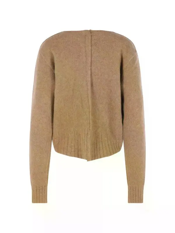 PILLINGS Ruffled Asymmetrical Cashmere Cardigan