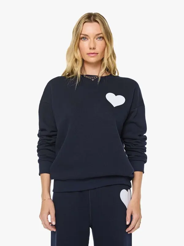 Sprwmn Heart Sweatshirt Navy - Blue