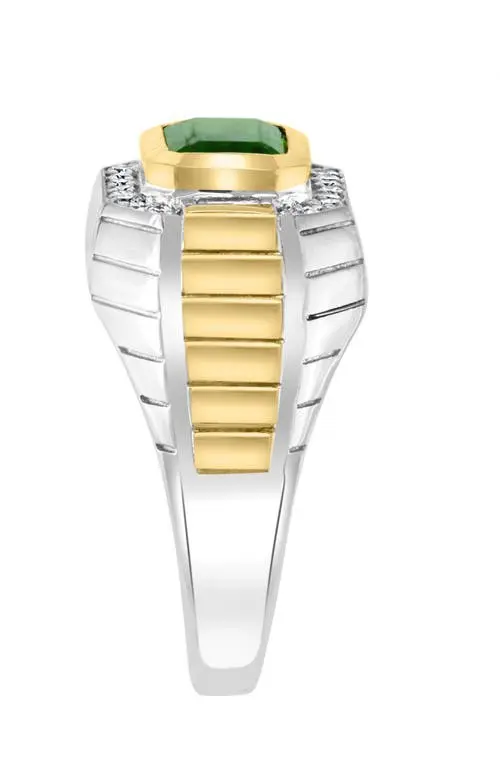 EFFY Diamond & Chrome Diopside Statement Ring In Sterling Silver