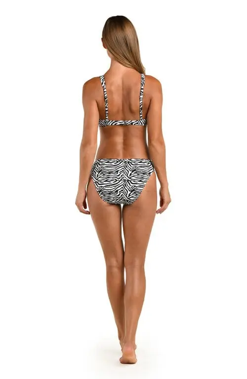 L'Agence Lexie Wild Zebra Bikini Top