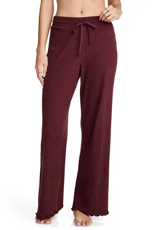 JOCKEY Soft Luxe Textured Pant - Currant Heather