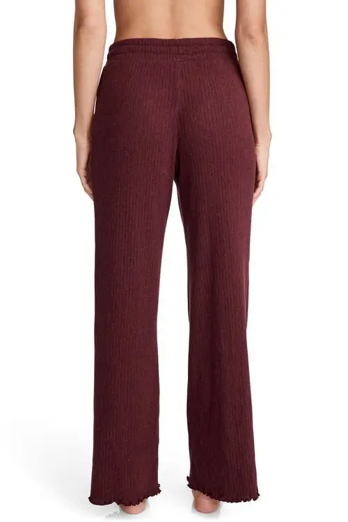 JOCKEY Soft Luxe Textured Pant - Currant Heather