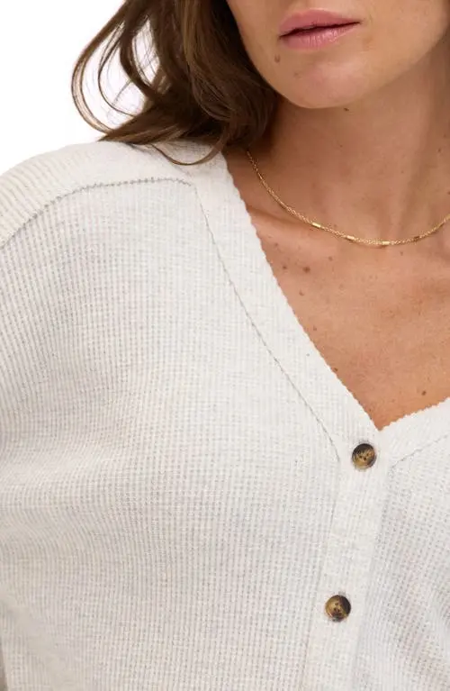 THREADS 4 THOUGHT Tinsley Brushed Thermal Top - Heather Grey