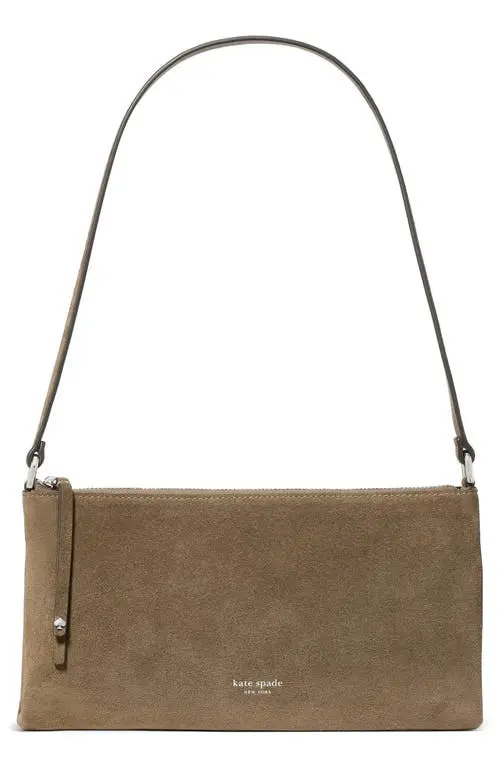 Kate Spade New York Fling Suede Leather Pochette - Driftwood