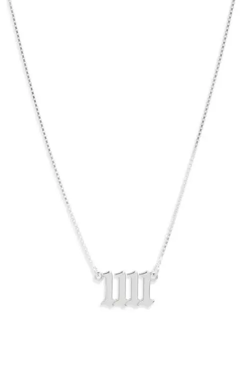 CHILD OF WILD Synchronistic 1111 Sterling Pendant Necklace - Silver