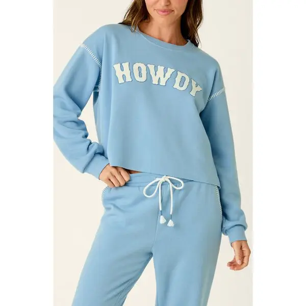 PJ SALVAGE Howdy Holidays Sleep Top