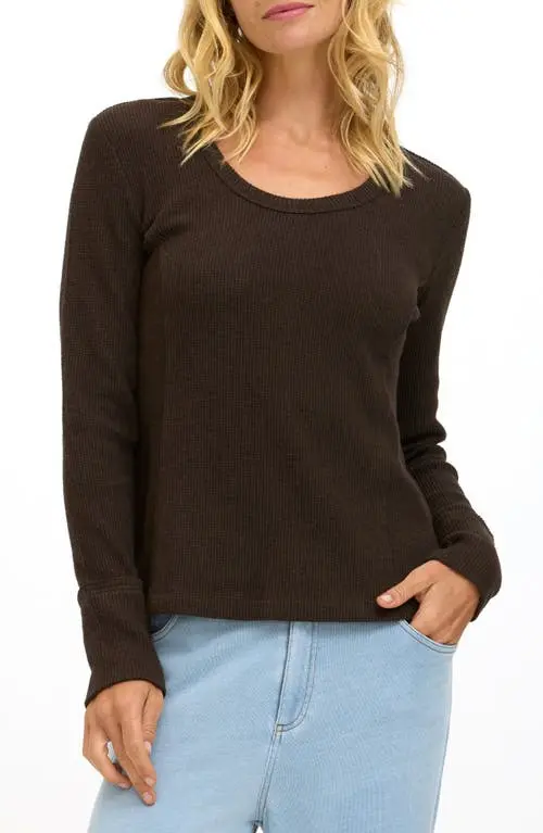 THREADS 4 THOUGHT Brigitte Brushed Thermal Top - Cocoa