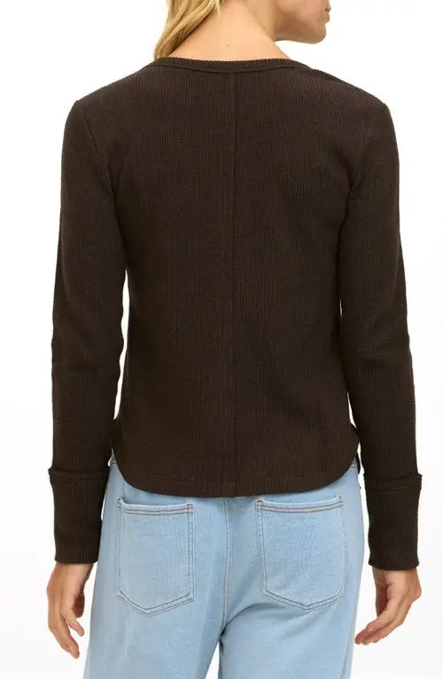 THREADS 4 THOUGHT Brigitte Brushed Thermal Top - Cocoa