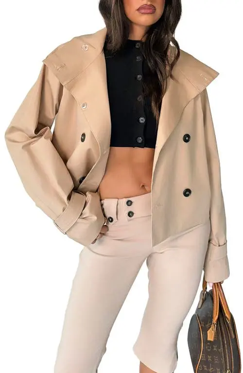 TIGER MIST Ashleigh Cropped Trench Jacket