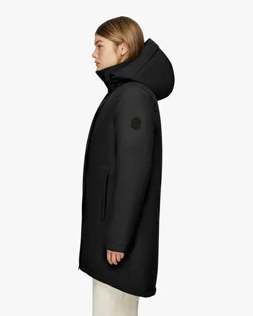 QUARTZ CO. Genia | Hooded Down Winter Jacket - Black