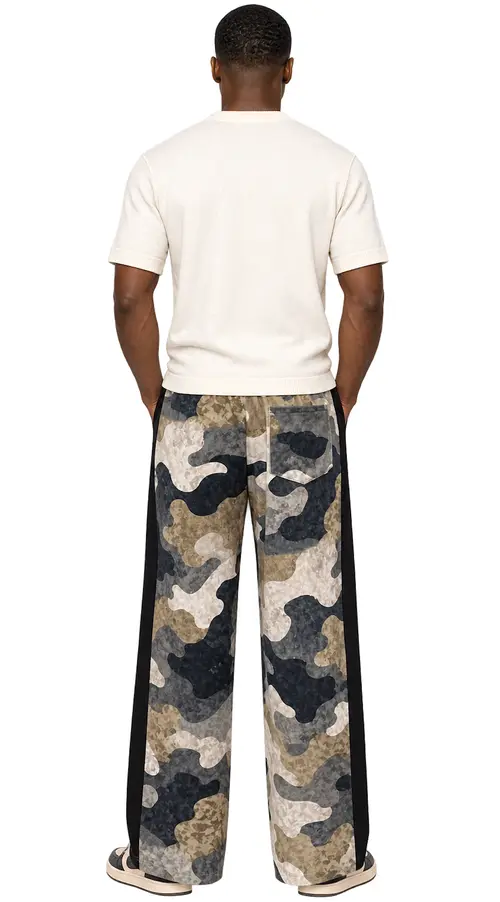 DAI MODA Wide Leg Primo Camo Pant