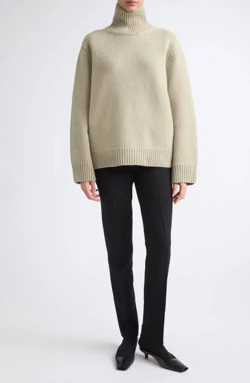 TOTEME Oversized Lambswool Turtleneck Sweater