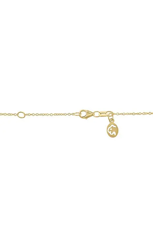 EFFY 14k Yellow Gold Diamond Honeybee Pendant
