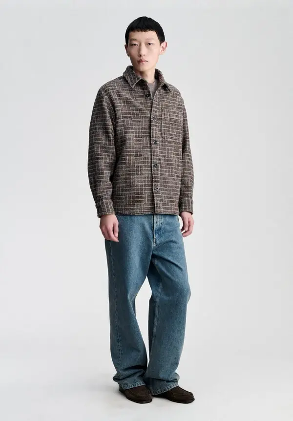 A.p.c. Baptiste Overshirt Thick Burgundy Overshirt Gac - Bordeaux