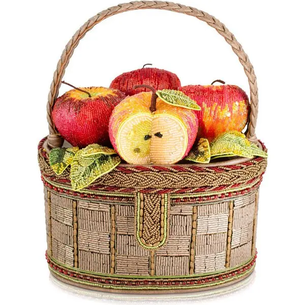 MARY FRANCES ACCESSORIES Apple Orchard Top Handle Handbag