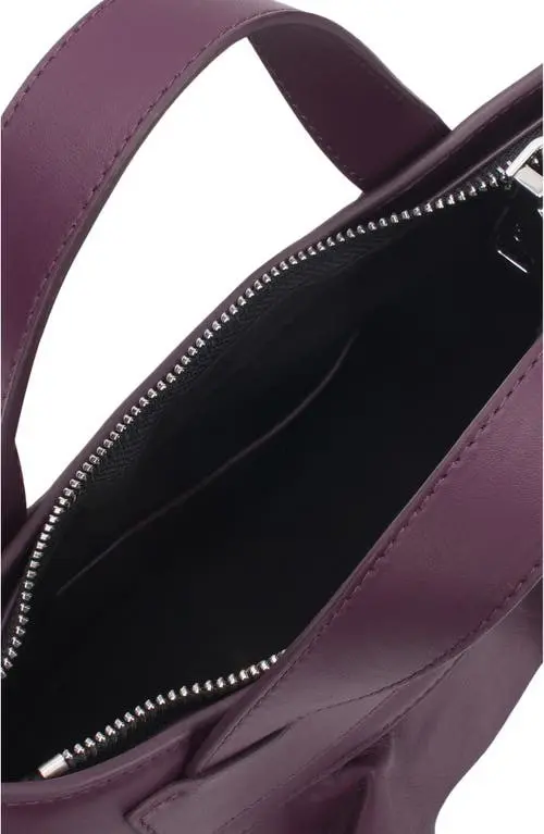 BEHNO Franca Ruffle Nappa Leather Shoulder Bag