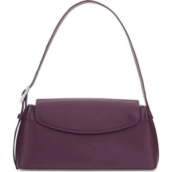 BEHNO Yara Leather Baguette Bag - Cherry