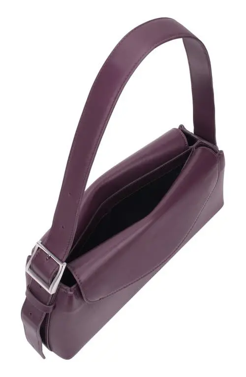 BEHNO Yara Leather Baguette Bag - Cherry