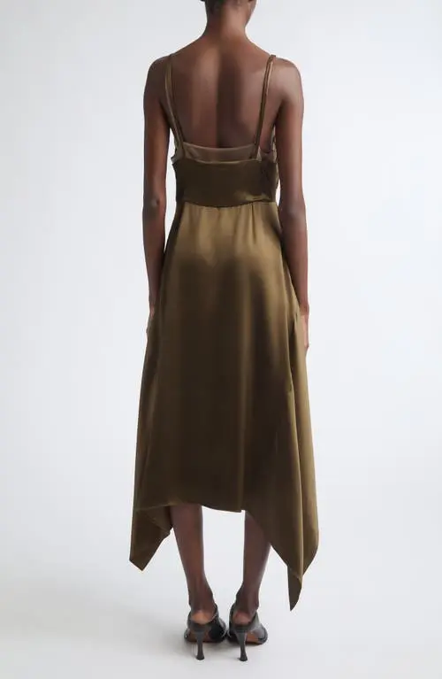 Monse Sunflower Print Silk Slipdress