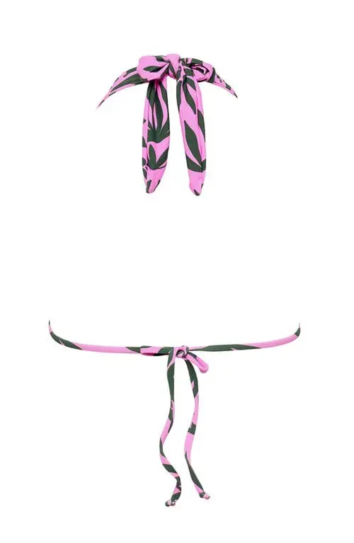 VYB SWIM Shady Palms Jemma Halter Bikini Top