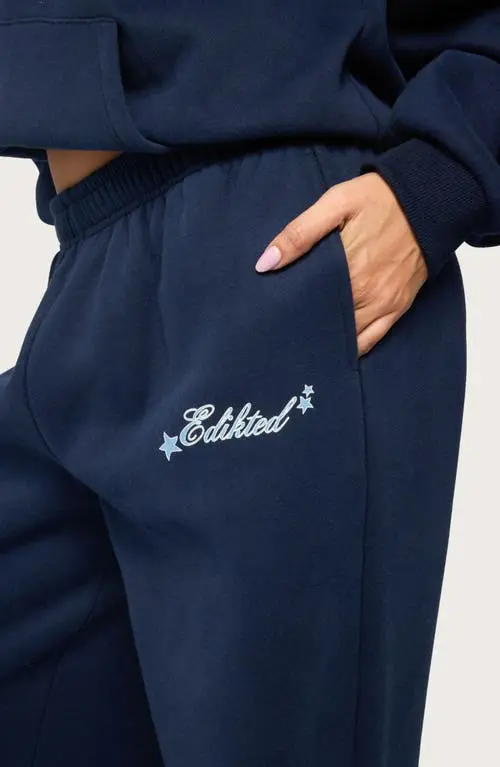 EDIKTED Club Wide Leg Sweatpants