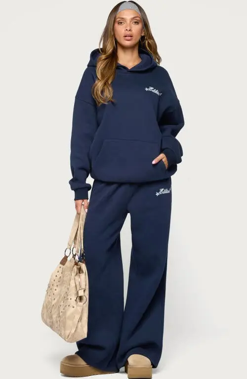 EDIKTED Club Wide Leg Sweatpants