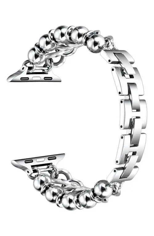 POSH TECH Liv Mixed Link Apple Watchband - Silver