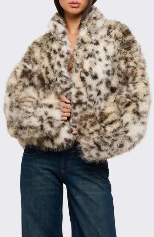 Abrand Denim Atomic Faux Fur Jacket