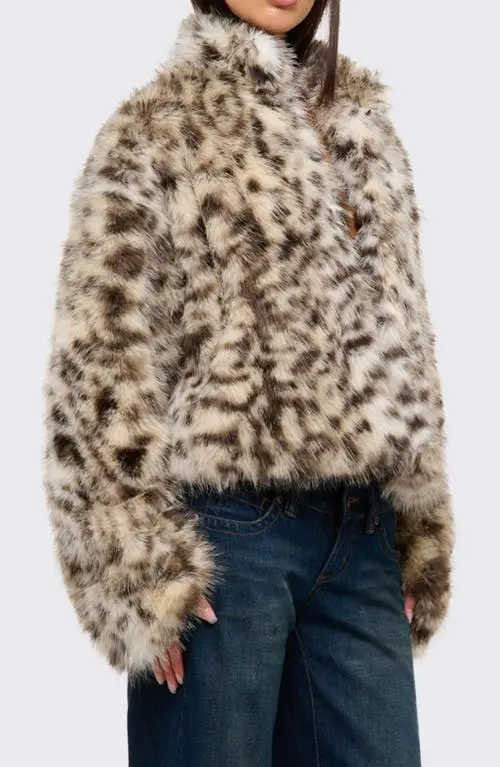 Abrand Denim Atomic Faux Fur Jacket