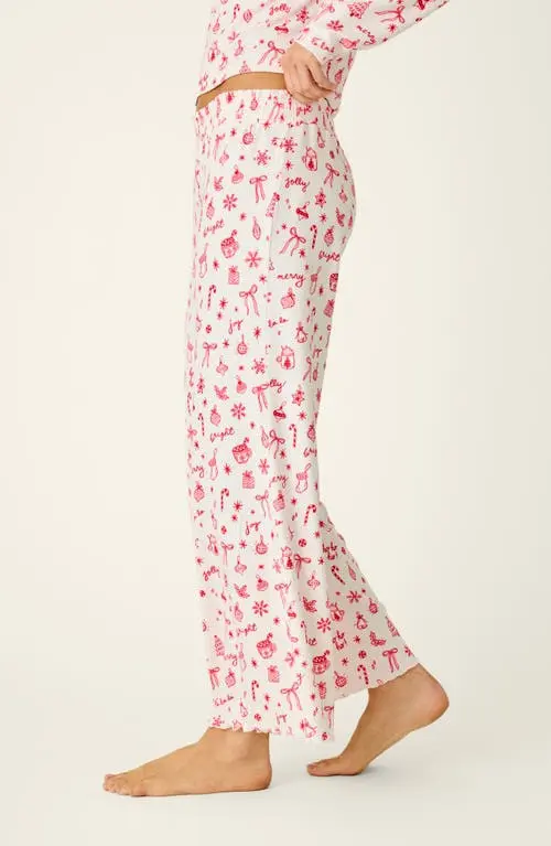 PJ SALVAGE Holiday Print Sleep Pants