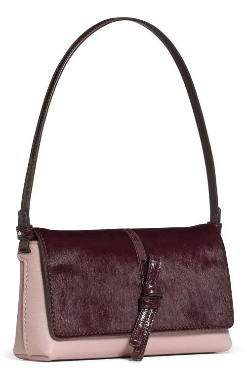 Kate Spade New York Loop Calf Hair Mixed Material Shoulder Bag
