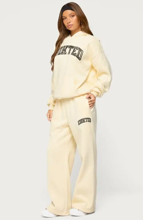 EDIKTED Crush Wide Leg Sweatpants
