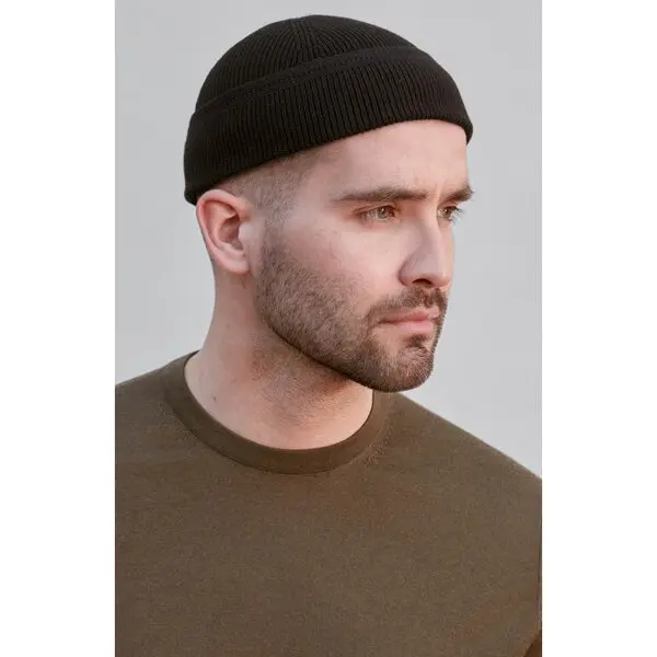 PAUL JAMES Fowie Fine Knit Beanie - Black